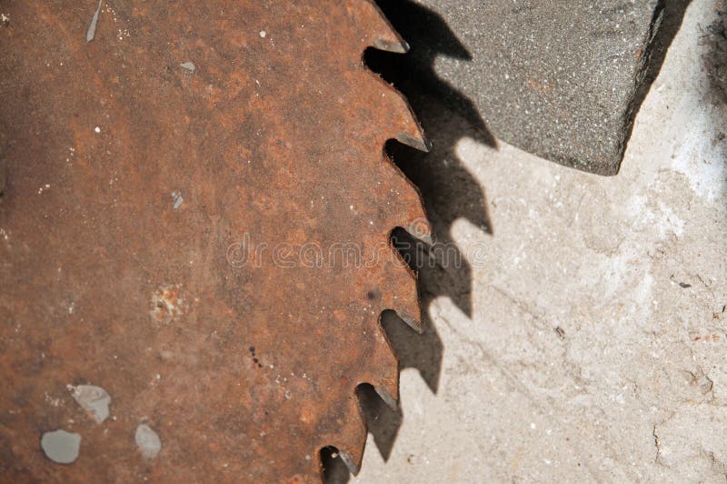 Old Rusty Circular Saw Blade Stock Image - Image of disc, iron: 43638523