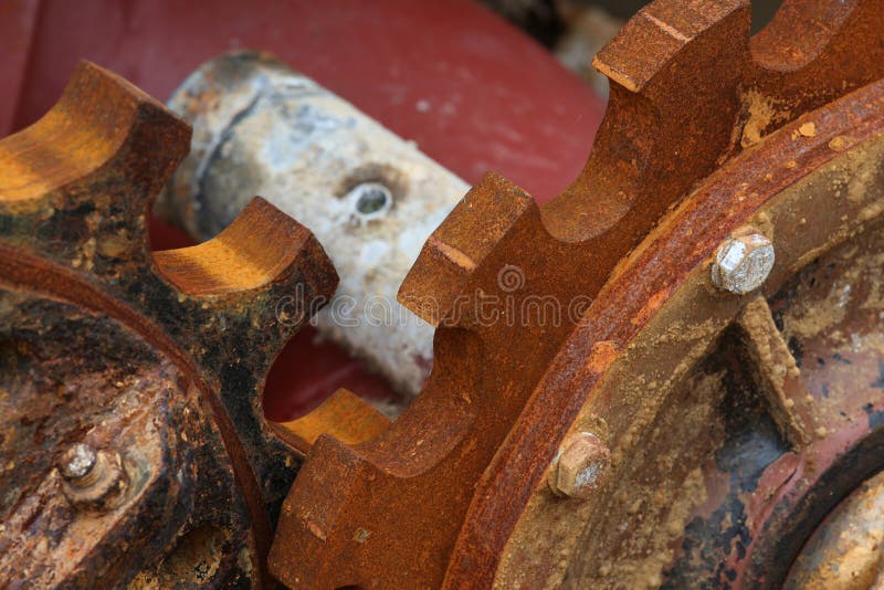 Old rusty cogwheel stock image. Image of disposal, cycle - 42537889
