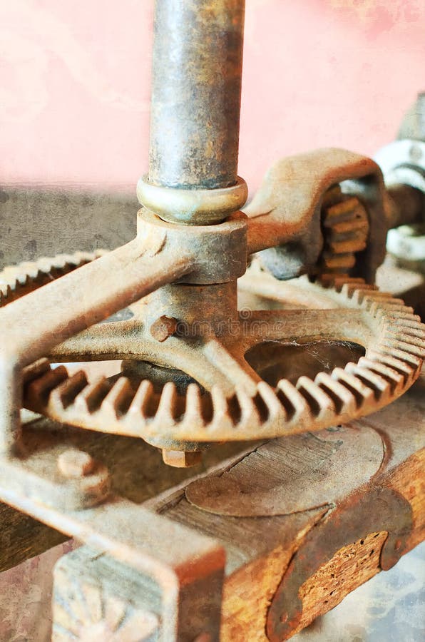 Old rusty cogwheel stock image. Image of machine, mechanical - 35382807
