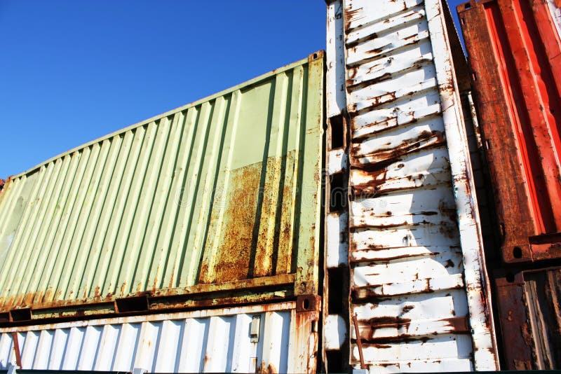 Old Containers stock image. Image of dock, commercial - 51645413