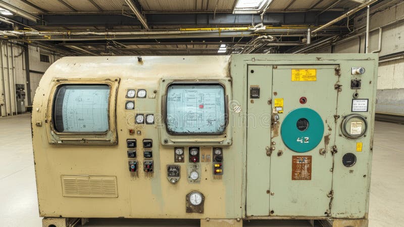 Old Control Board in Abandoned Nuclear Bunker Command Room Stock ...