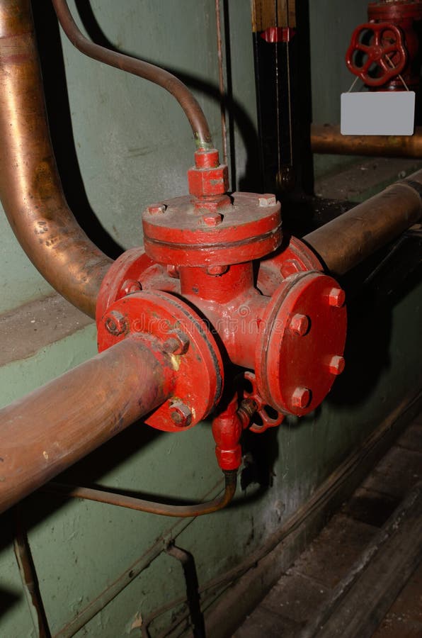 Old Rusty Control Equipment, the Old Red Valve Can Serve As a Relic ...