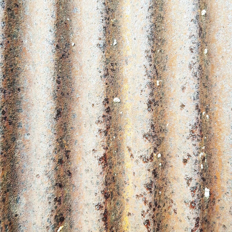 Old and Rusty Corrugated Iron Sheet Stock Image - Image of damaged ...
