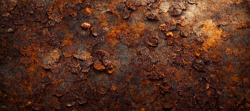 Old Rusty Cracked Iron Wall Texture Background Stock Illustration ...