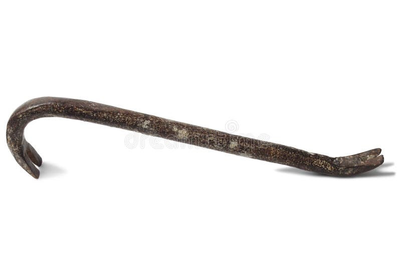 Old rusty crowbar stock photo. Image of rusty, robbery - 39558250