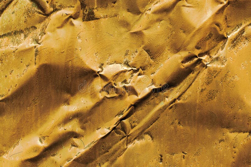 Old Rusty Crumped Metal Gold Color Stock Photos - Free & Royalty-Free ...