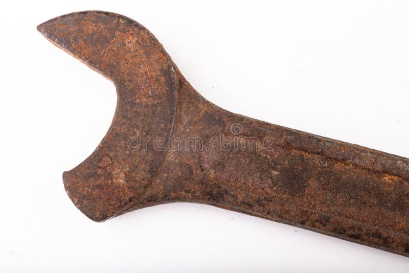 Old Rusty Damaged Workshop Key. Accessories for a Mechanic from an Old ...