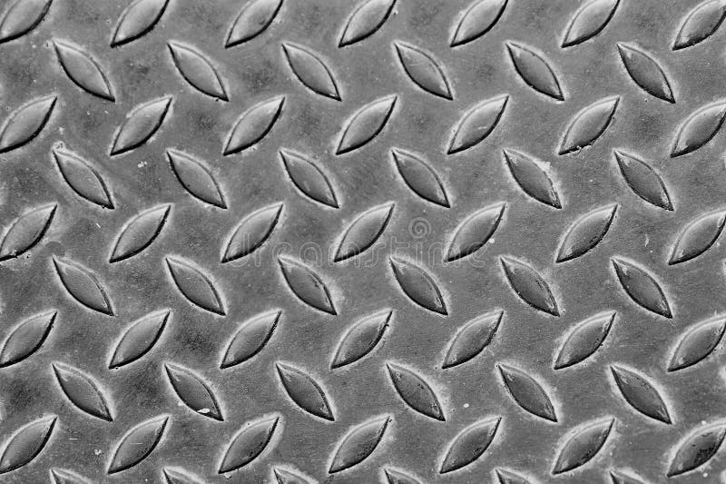 Old Rusty Diamond Metal Plate Texture Pattern Used As Abstract ...