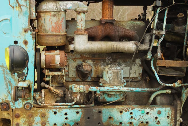 Old rusty diesel stock image. Image of power, engine - 15129743