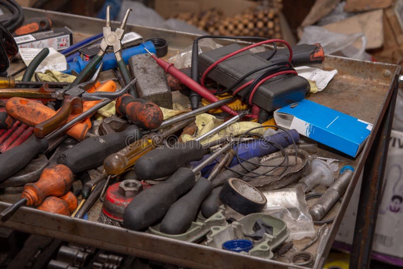 Pile of tools stock photo. Image of hand, wrench, chrome - 284788
