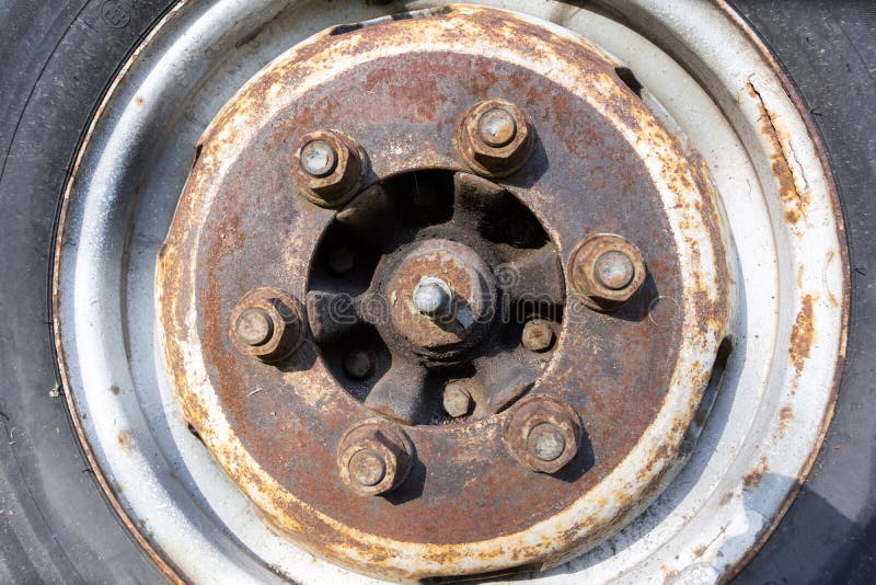 An old rusty disc stock image. Image of rubber, metal - 223847131