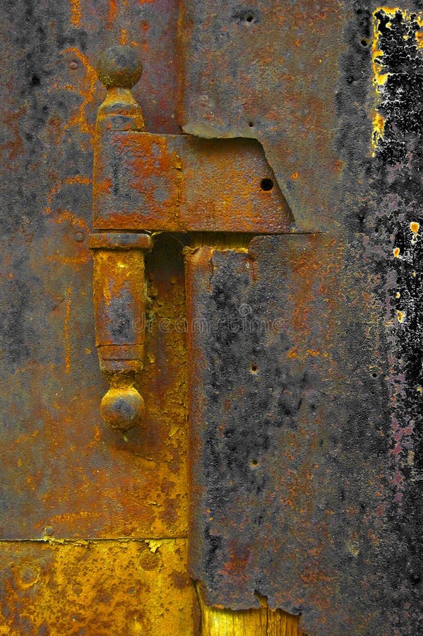 Old rusty door stock photo. Image of useless, gate, steel - 10388712