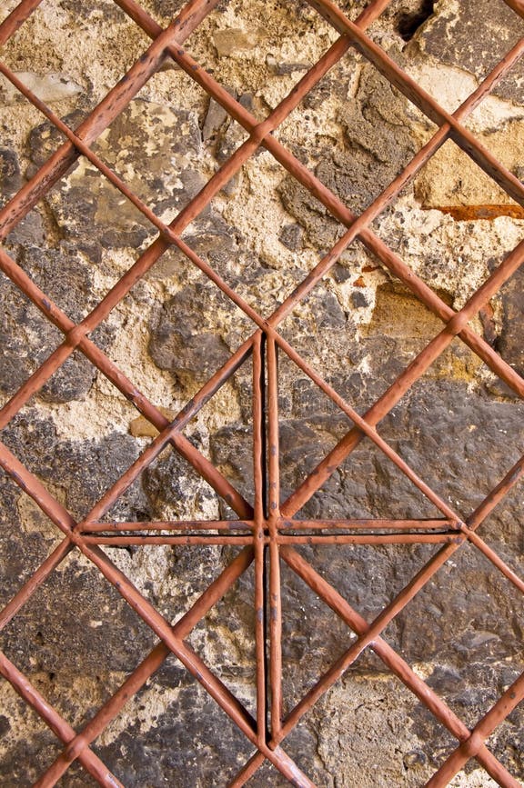 Old rusty door stock photo. Image of opening, rust, grid - 15793598