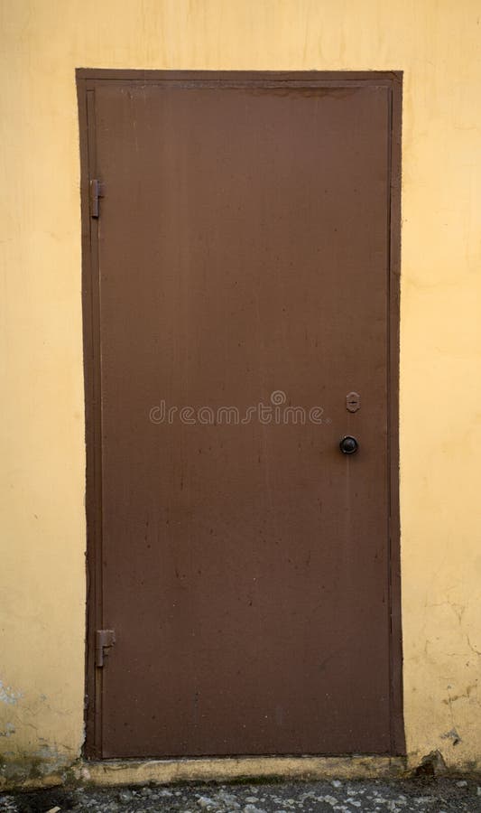 Old Rusty Door As a Background Texture, Front View Stock Photo - Image ...