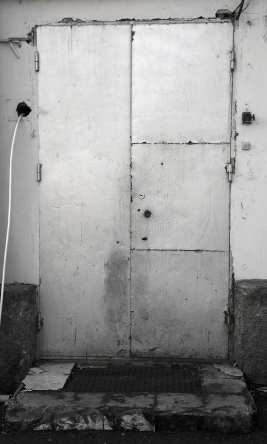 Old Rusty Door As a Background Texture, Front View Stock Photo - Image ...