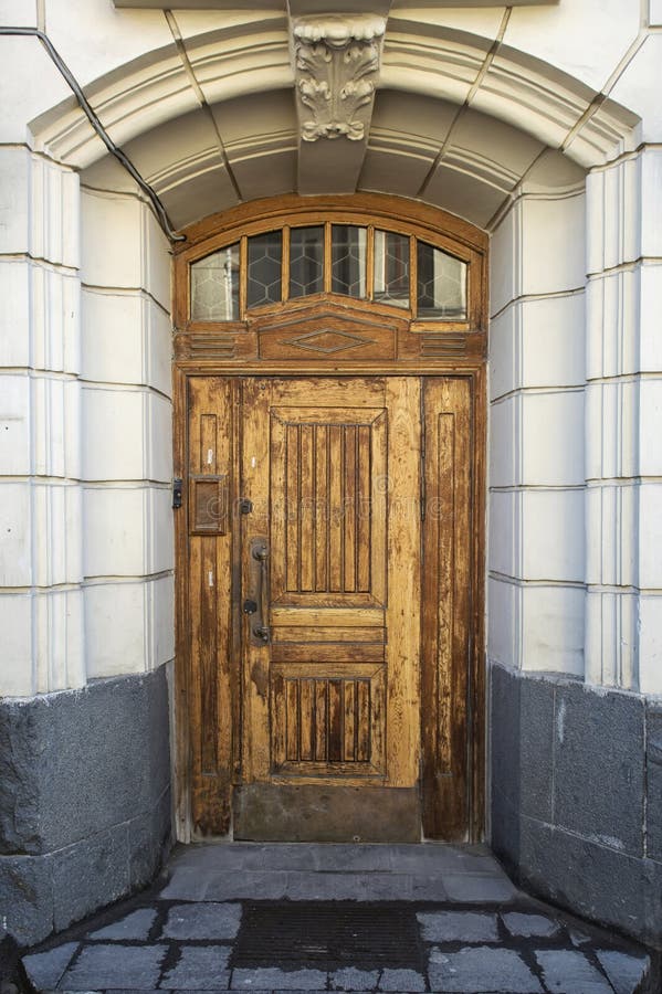 Old Rusty Door As a Background Texture, Front View Stock Photo - Image ...