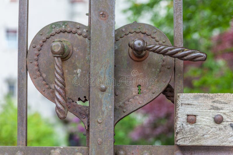 Old rusty door handle stock image. Image of village, tyrol - 67369407