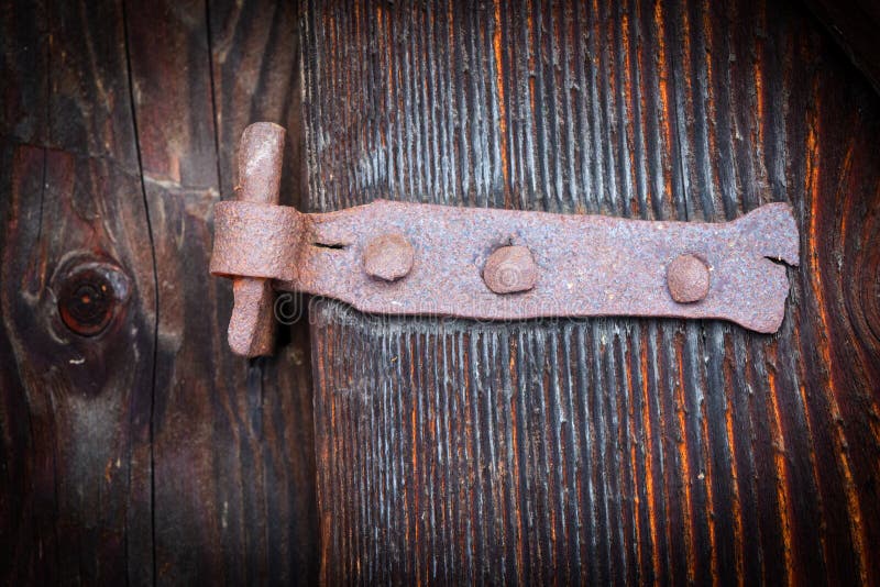 Old rusty door hinge stock image. Image of lock, architecture - 170717571