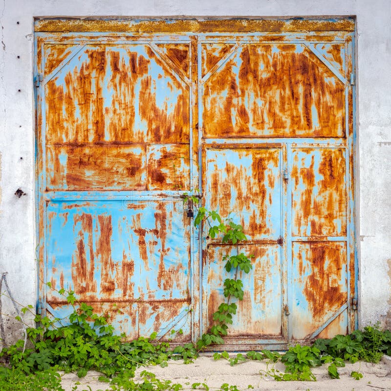 Old Rusty Door for Use As a Background Stock Image - Image of door ...
