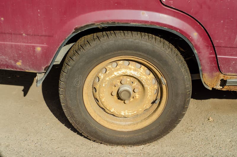 Old rusty drive on the car stock photo. Image of classic - 123522018