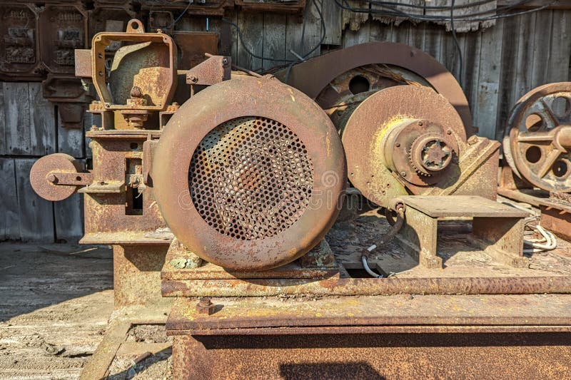 Old Rusty Parts of Electric Engine Stock Photo - Image of rusty, metal ...