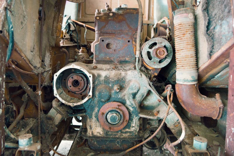 Old rusty engine stock photo. Image of metallic, closeup - 28774262