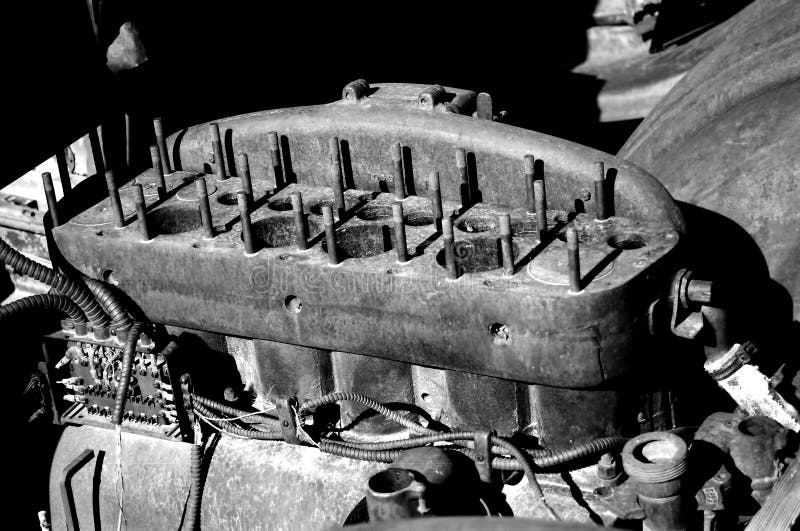 Old Rusty Engine Block stock image. Image of rusting - 117095135