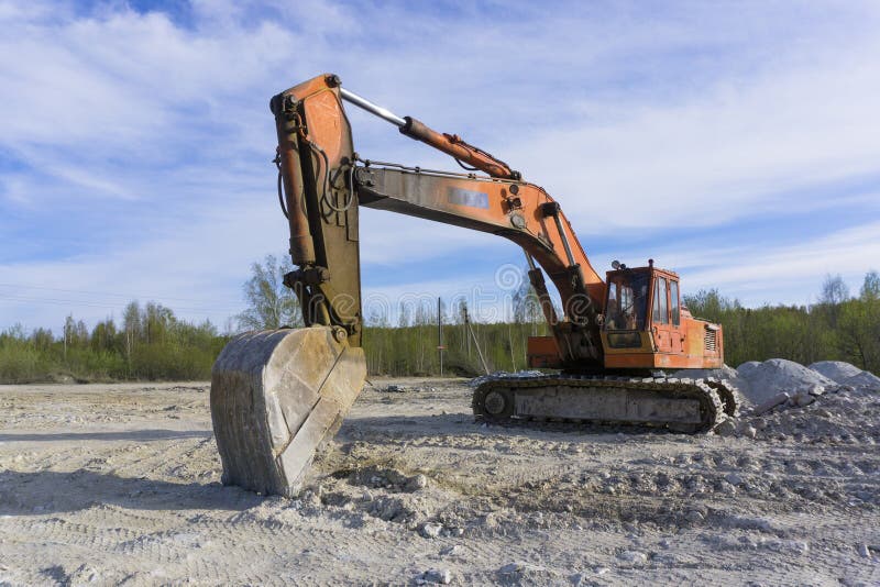Old rusty excavator stock photo. Image of transport, metal - 71426166