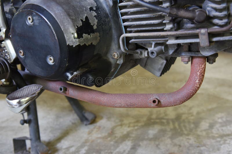 Old and rusty exhaust pipe stock photo. Image of transportation - 306732162