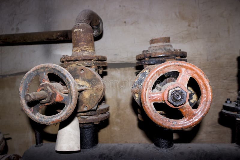 Old faucets stock photo. Image of rusty, close, basementn - 118364734