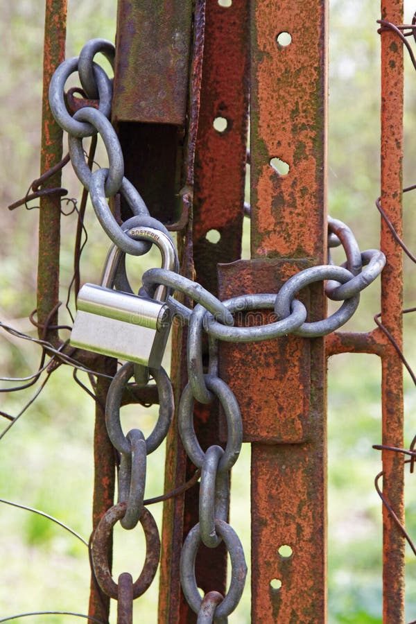 Old rusty fence stock photo. Image of metallic, corrugated - 39772318
