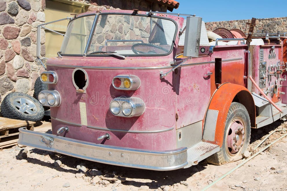 Old rusty fire vehicle stock photo. Image of prypiat - 88335760