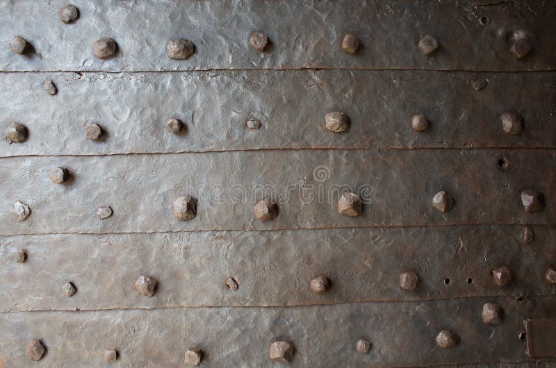 Dark Rusty Metal Plates with Rivets Seamless Background or Texture ...
