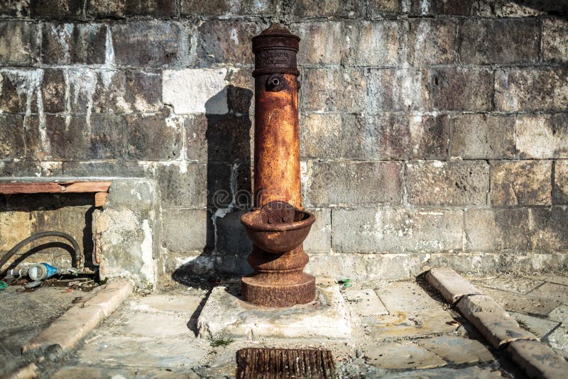 Old rusty fountain stock image. Image of puglia, landscape - 65012791