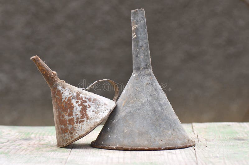 Old Rusty Funnel stock photo. Image of chemistry, detail - 112776494