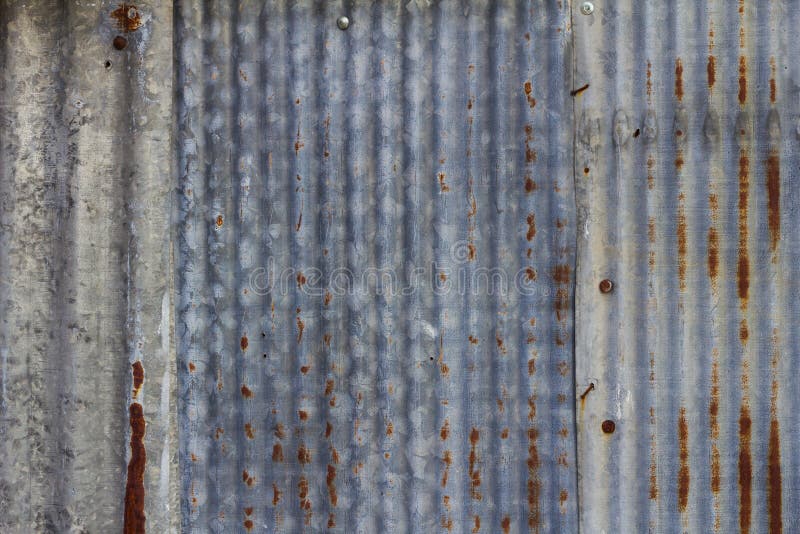 Old Rusty Galvanized Background Stock Photo - Image of color, fence ...