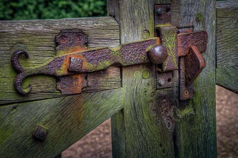 Old rusty gate latch stock photo. Image of fastener, boundry - 56039068