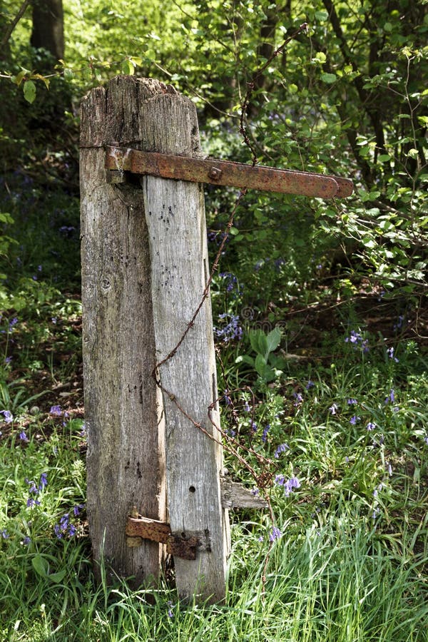 Old Rusty Gate Post stock image. Image of rusty, countryside - 62845921