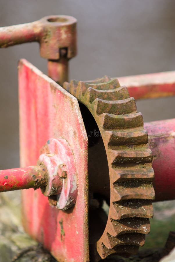 Old rusty gears stock image. Image of metal, crane, machine - 32964929
