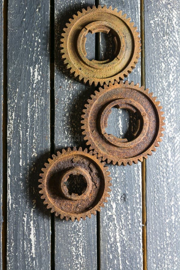 Old rusty gears stock image. Image of wheel, gear, engineering - 174859711