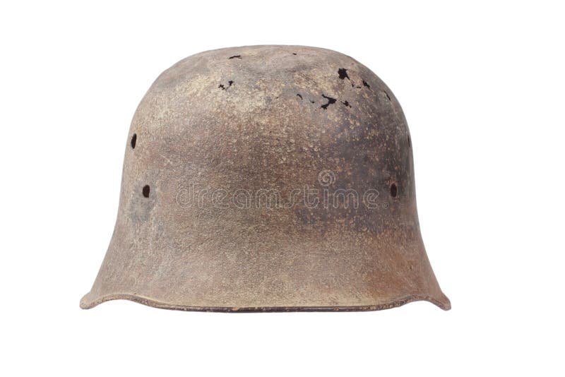 Old rusty german helmet stock photo. Image of isolated - 34481372
