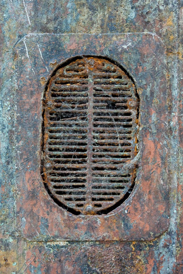 Old Rusty Grate in a Mold on an Abandoned Ship Stock Photo - Image of ...