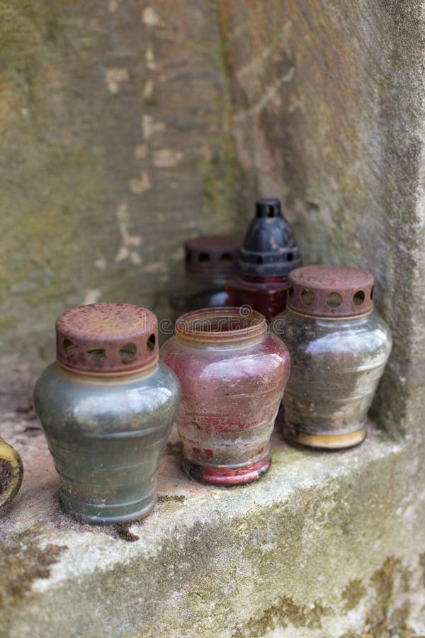 Old Rusty Grave Candles Stock Photos - Free & Royalty-Free Stock Photos ...