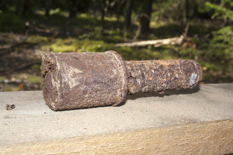 Rusty old hand grenade stock image. Image of rust, army - 8058439