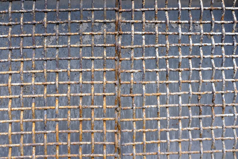 Old Rusty Grille on the Windows Stock Photo - Image of grille, dirty ...