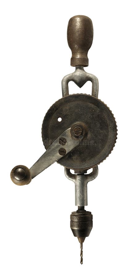 Old rusty hand drill stock photo. Image of work, instrument - 270284186