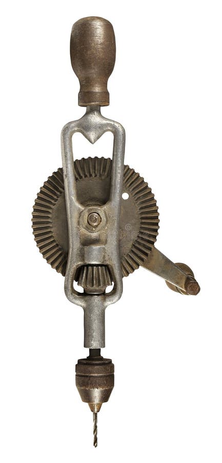 Old rusty hand drill stock photo. Image of manual, carpenter - 270284190