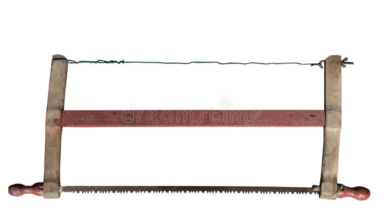 Old Rusty Hand Saw Isolated On White Background With Clipping Path ...