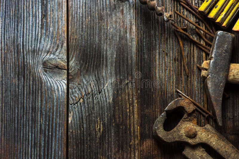 Old and rusty hand tools stock photo. Image of renovation - 66474466