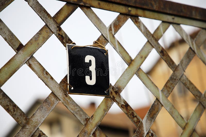 House Number, Street Number 3 Stock Photo - Image of retro, address ...